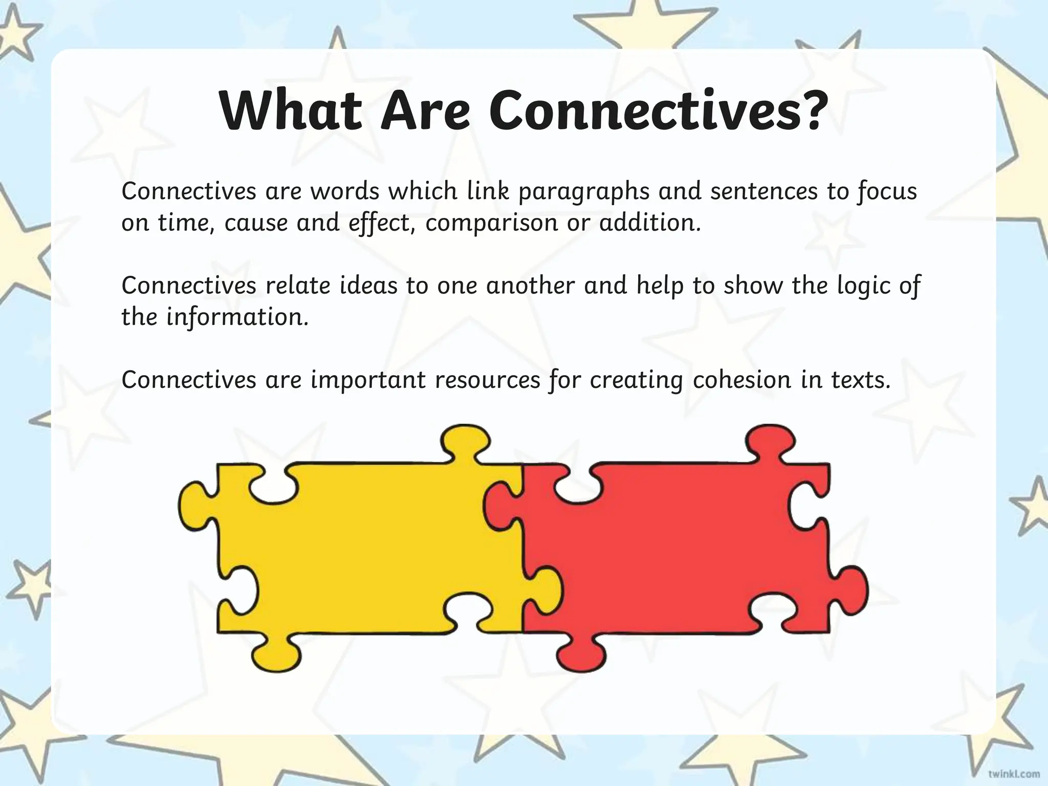 Connectors Basics for Students - English Grammar | PPT