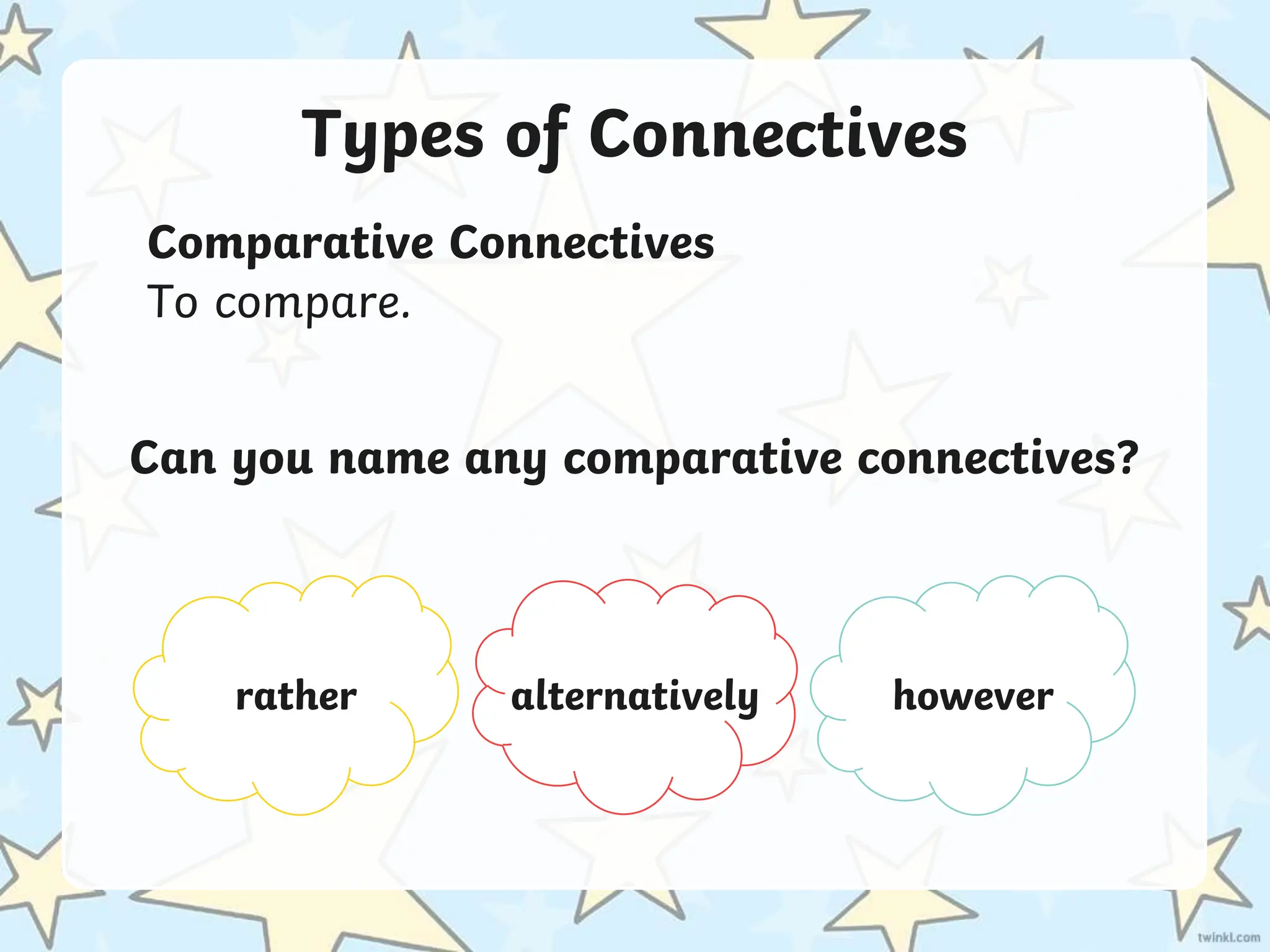 Connectors Basics for Students - English Grammar | PPT