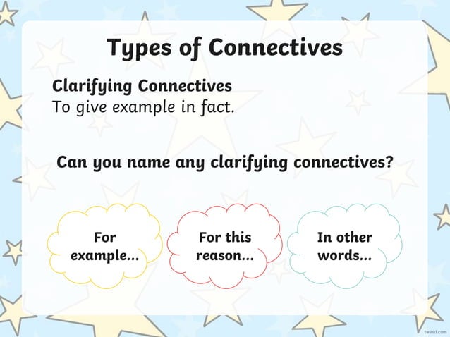 Connectors Basics for Students - English Grammar | PPT