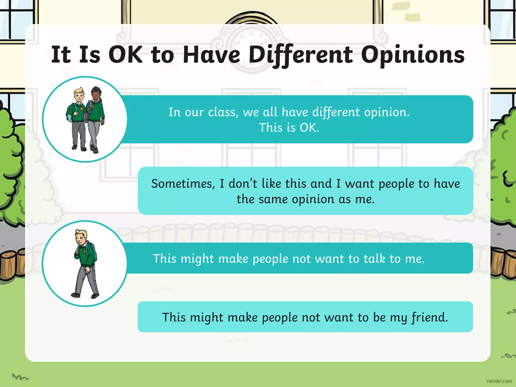 different opinion | PPT