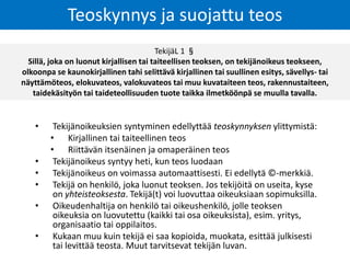 Tekijänoikeudet ja kuvausluvat varhaiskasvatuksessa ja opetuksessa | PDF