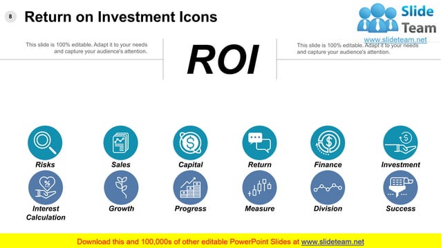 ROI Calculation PowerPoint Presentation Slides | PDF | Photo Editing ...