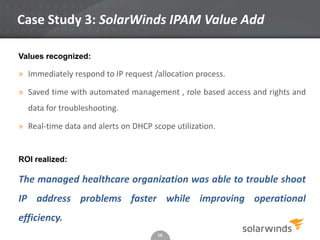 ROI for IP Address Management (IPAM) Solutions | PPTX
