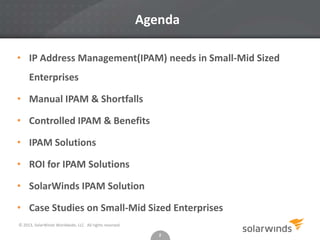 ROI for IP Address Management (IPAM) Solutions | PPTX