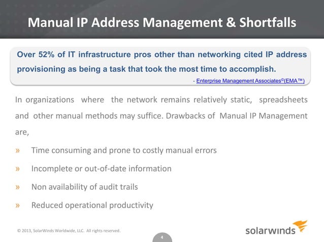 ROI for IP Address Management (IPAM) Solutions | PPTX