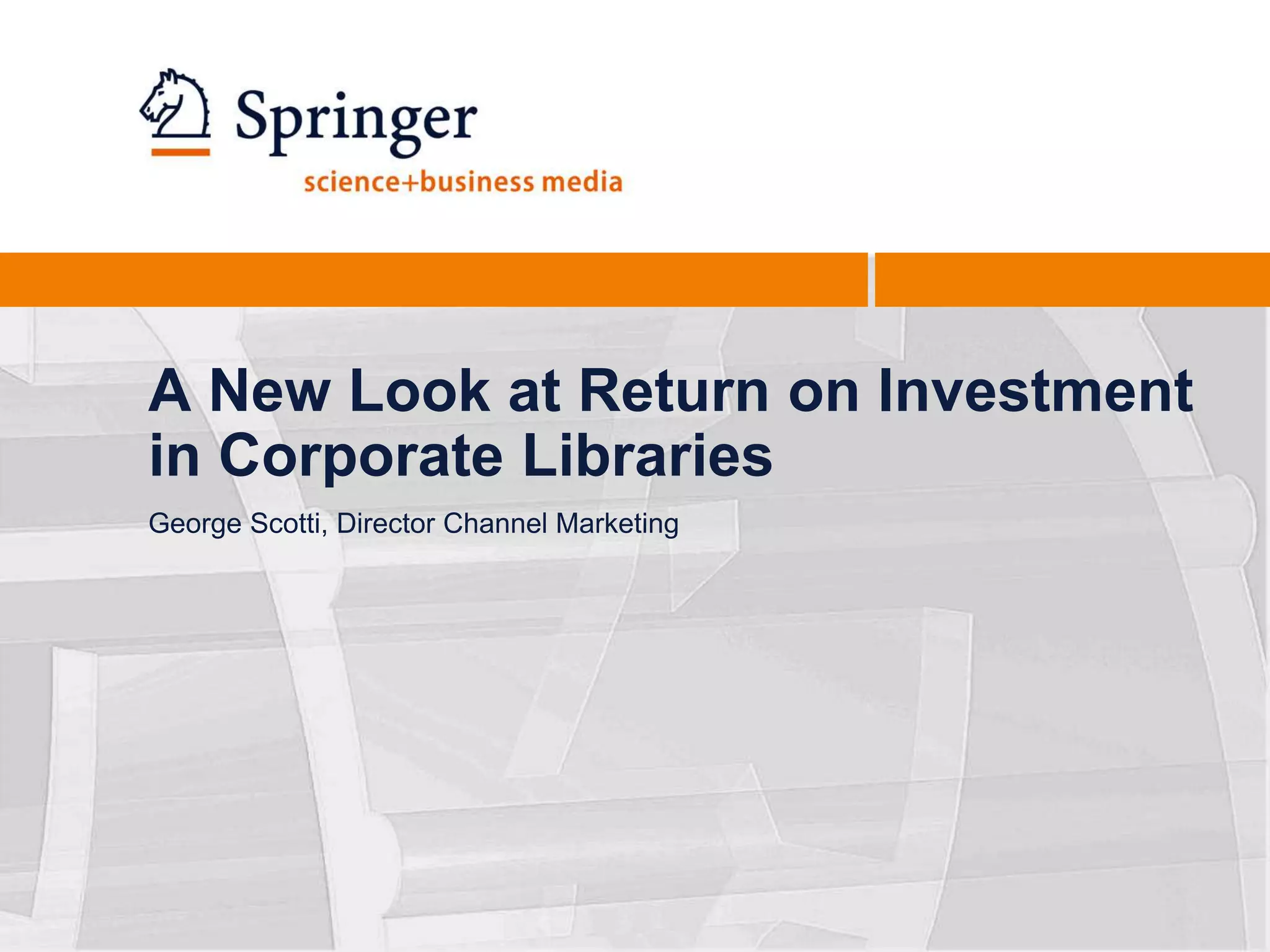 ROI In Corporate Libraries | PPTX