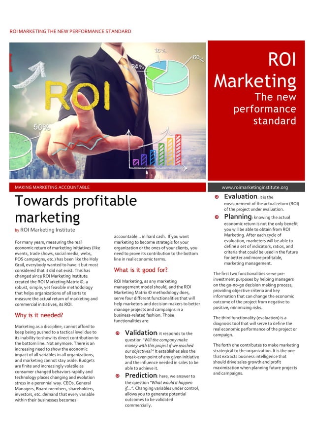 Return on Marketing Investments (ROMI) | PDF | Marketing and Advertising | Business