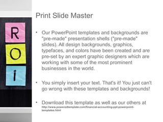ROI PowerPoint Template | PPT