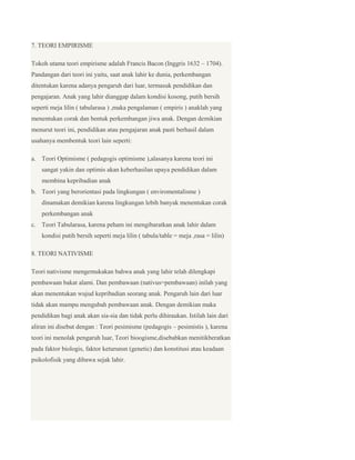 Rois teori psikologi | DOCX