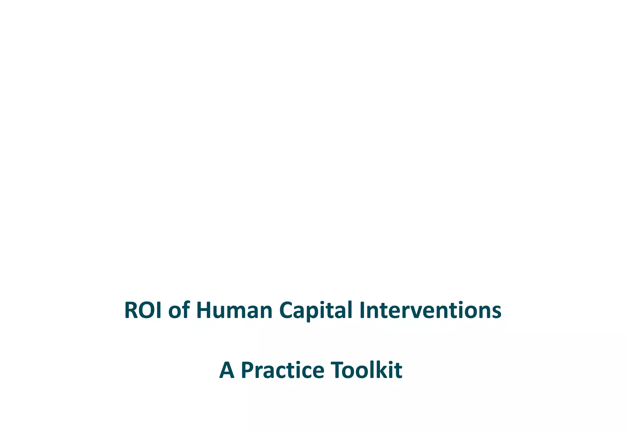 ROI For HR Practice Toolkit | PPTX