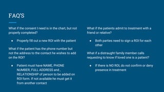 Release of Information (ROI) Training | PPTX