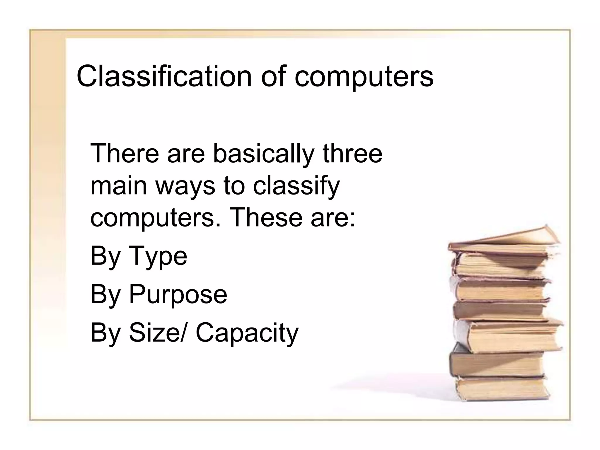 Classification of computer | PPTX