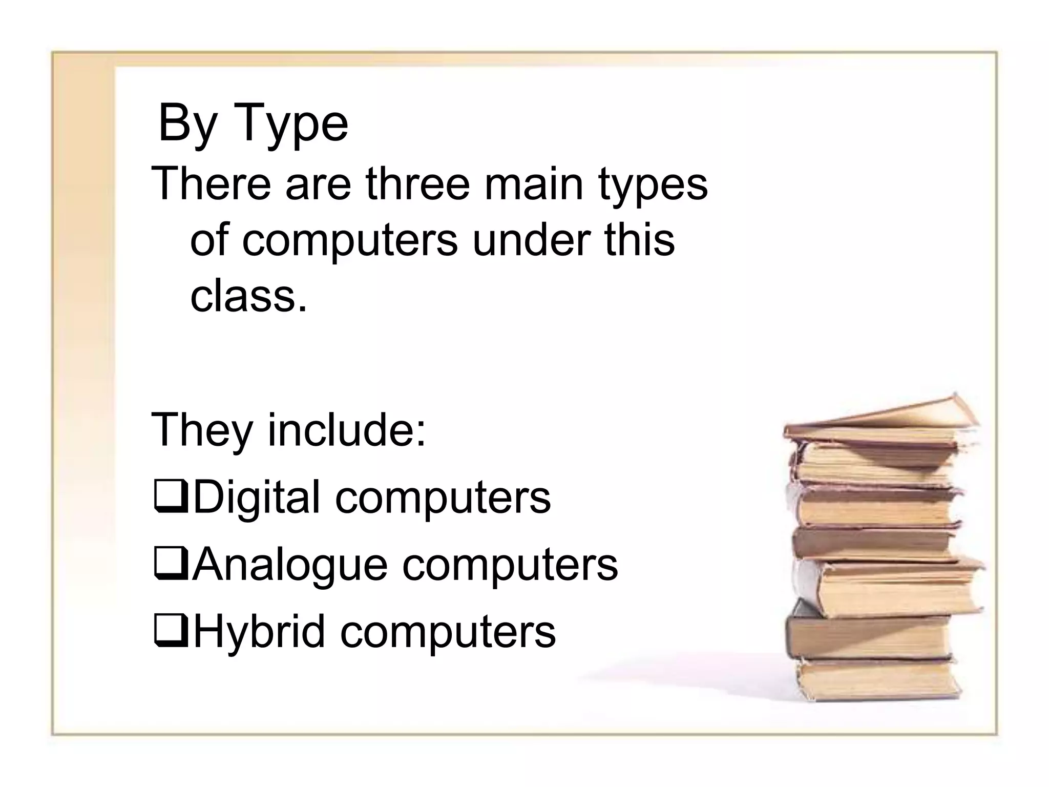 Classification of computer | PPTX