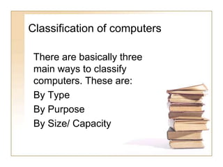 Classification of computer | PPTX
