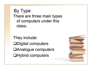 Classification of computer | PPTX