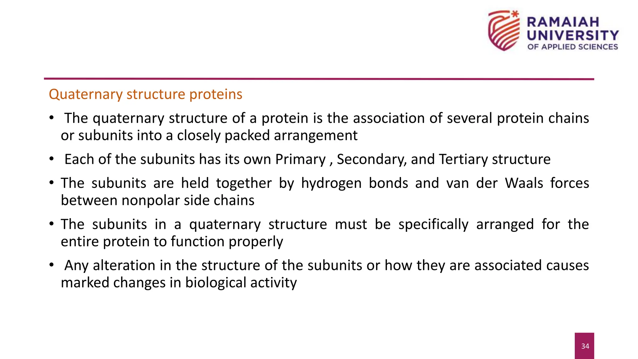 LEVELS OF PROTEIN STRUCTURE, DOMAINS, MOTIFS, AND FOLDS IN PROTEIN ...