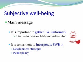 Policy Uses of Well-being and Sustainable Development Indicators in ...