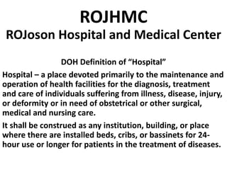 ROJHMC Design and Operations Manual - About | PPT