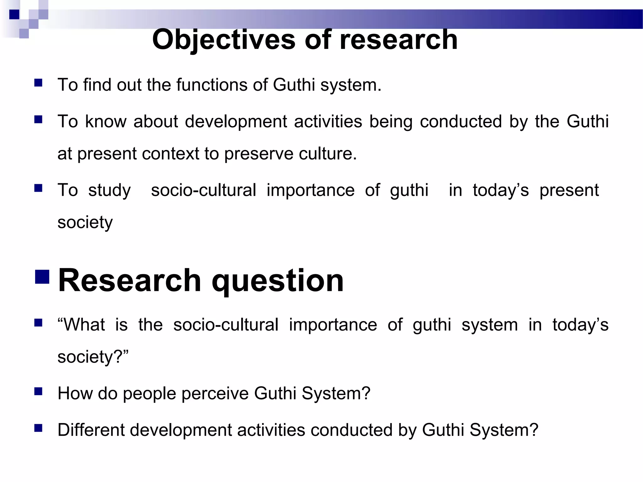 Guthi System | PDF