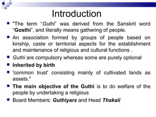 Guthi System | PDF