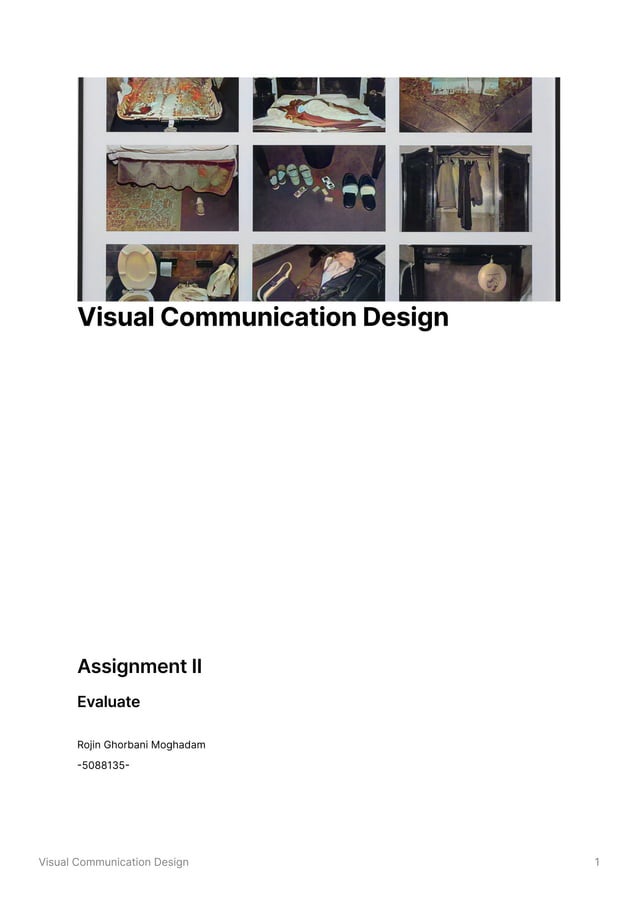 Visual Communication Evaluation | PDF