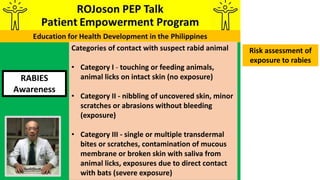 ROJoson PEP Talk: RABIES AWARENESS | PPTX