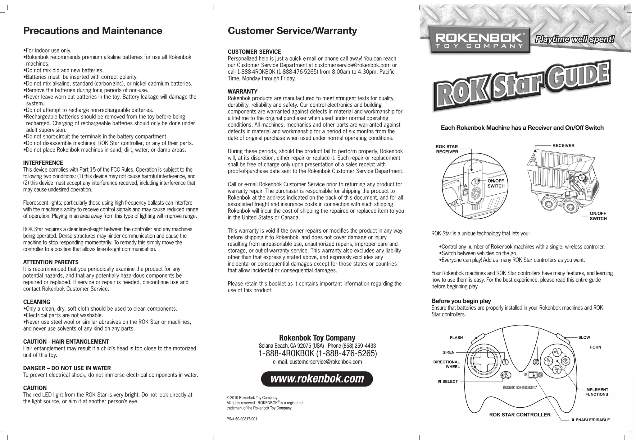 ROK Star Controller | PDF | Radio Control | Hobbies & Interests