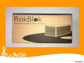 Rokblok ! World First Wireless Smallest Portable Record Player | PPT