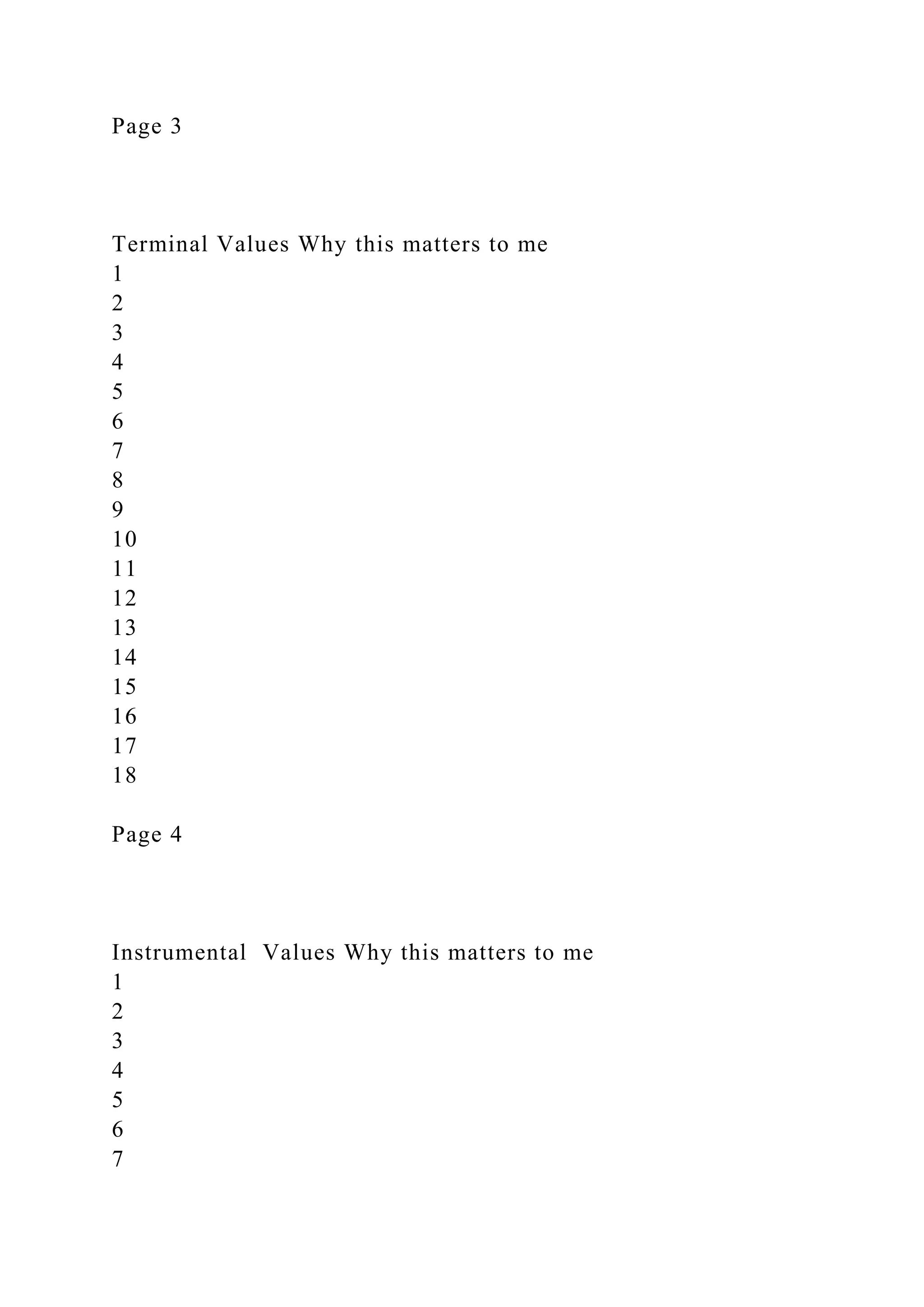 Rokeach Value SurveyOn the following pages are two lists o.docx