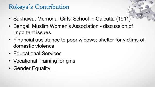 Rokeya Sakhawat Hossain Sultana's Dream | PPTX | Islam | Religion & Spirituality