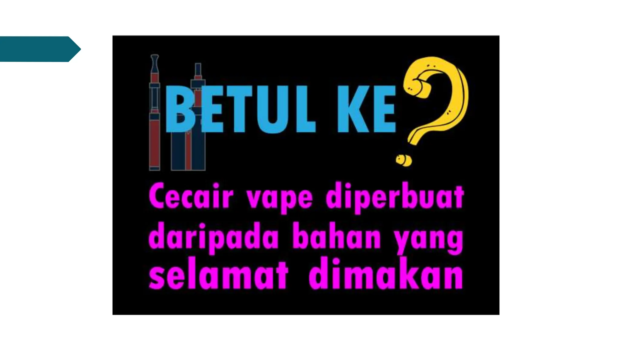Rokok dan vape | kesan-kesan vape elektronik | PPTX