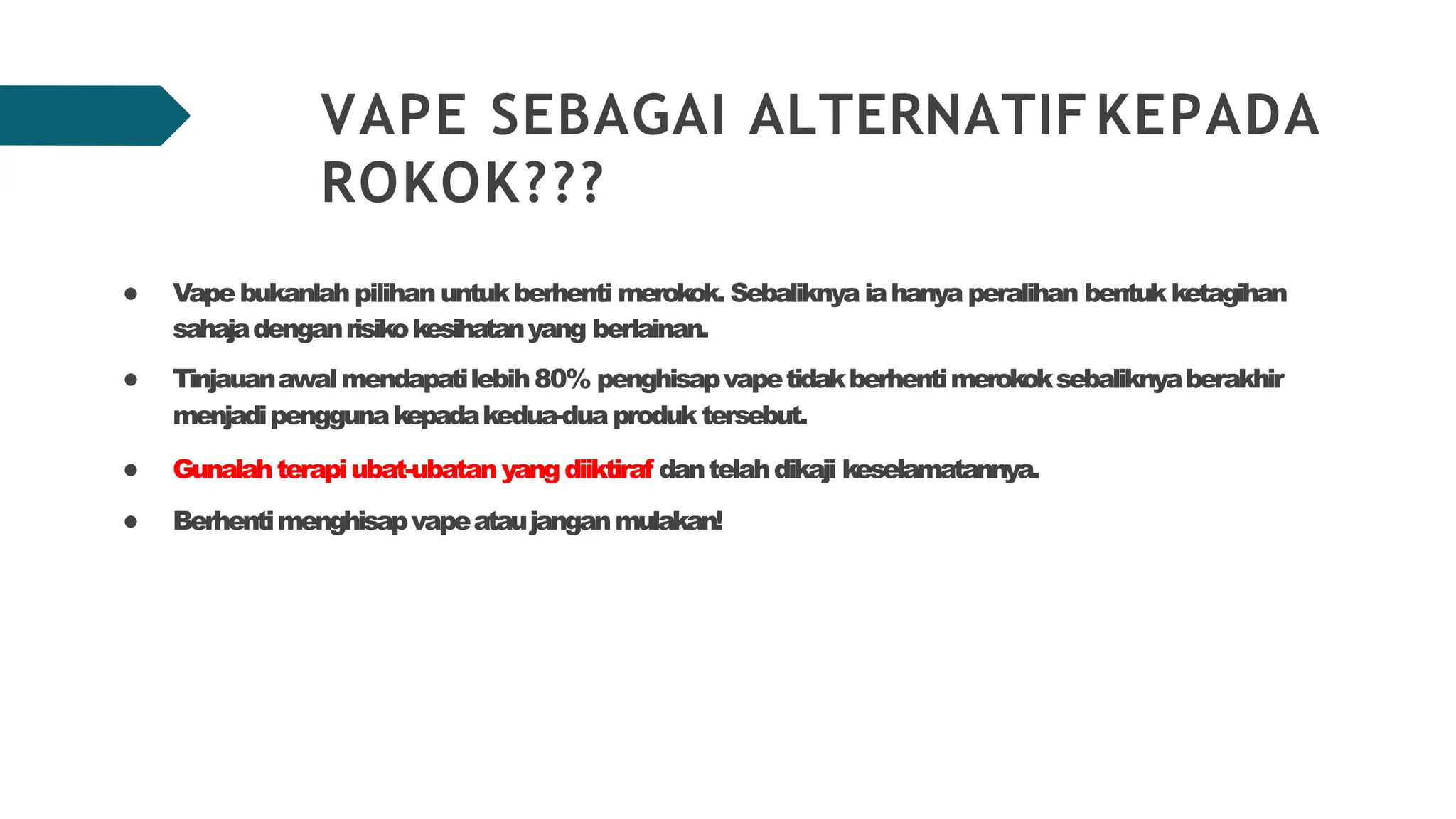Rokok dan vape | kesan-kesan vape elektronik | PPTX
