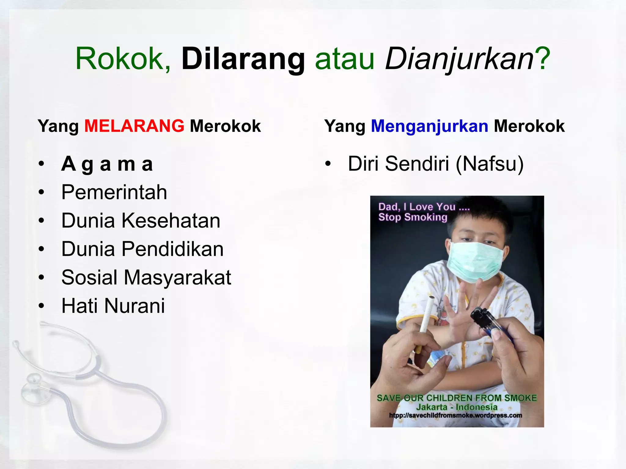 Rokok itu berbahayaa | PPT