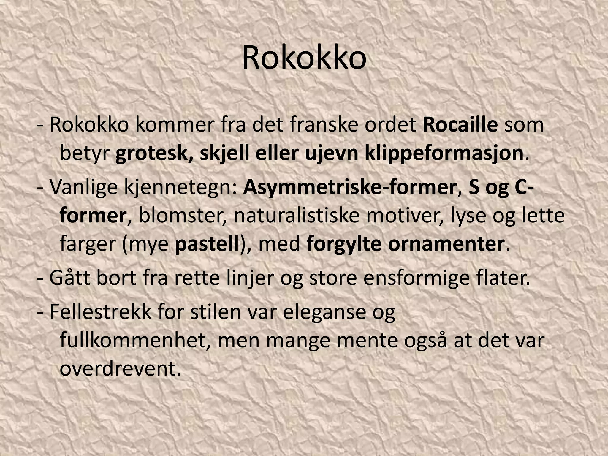 Rokokko | PPTX