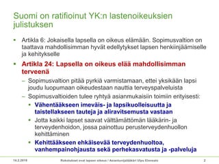 Rokotukset ovat lapsen oikeus | PDF