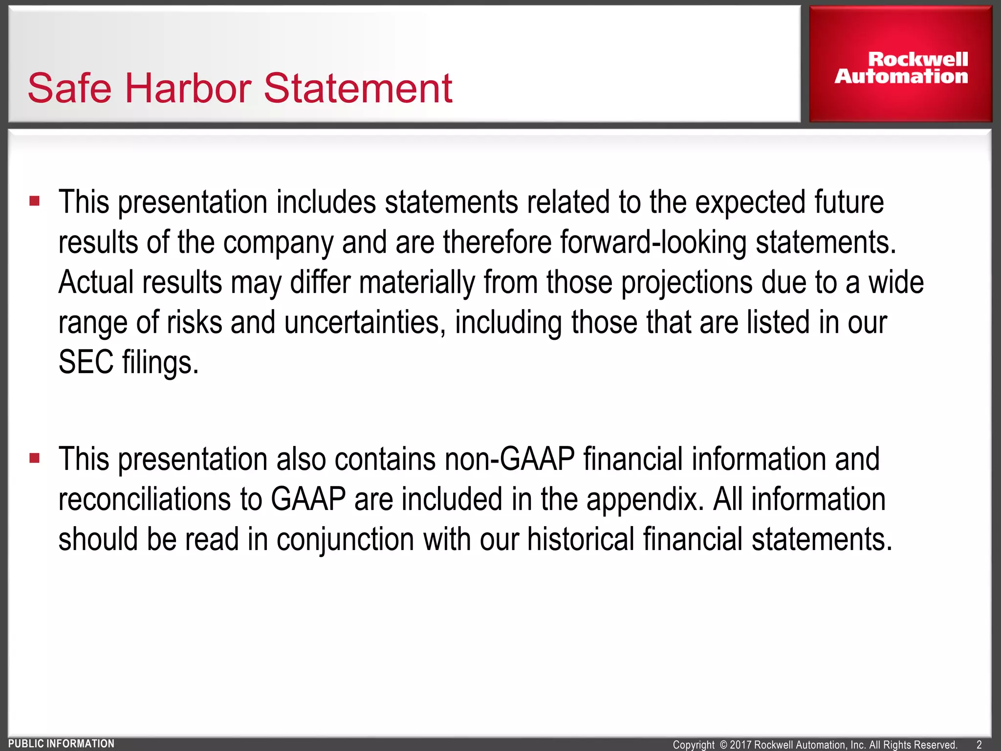 Rockwell Automation Company Overview February 2017 | PDF | Operating Systems | Computer Software ...