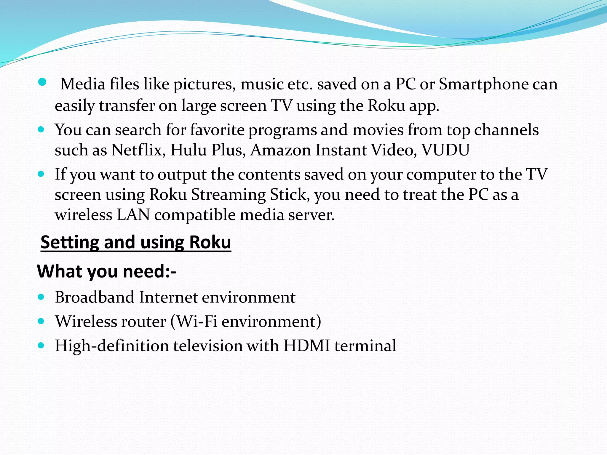 Roku guide for beginners! | PPTX