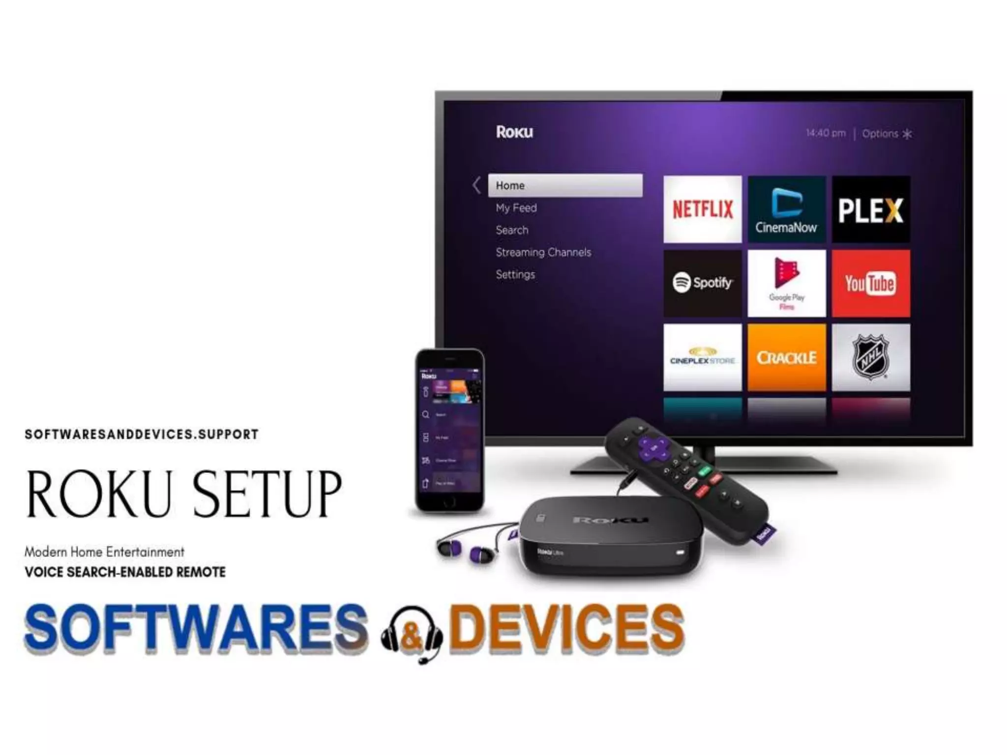 Roku stick setup support | softwaresanddevices.support | PPT