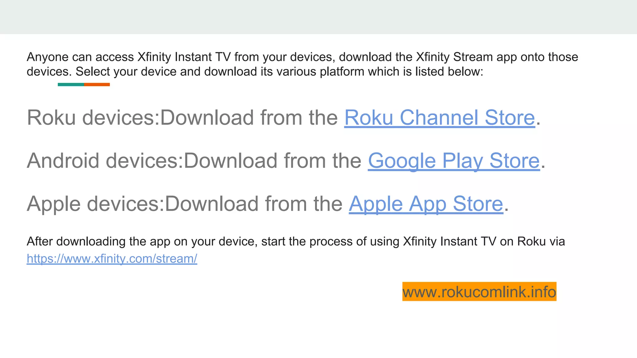 Roku Xfinity App | PDF