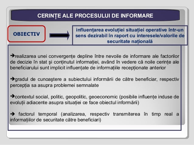 Rolul analizei in informarea factorului decizional