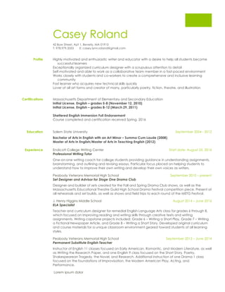 Casey Roland - Resume | PDF