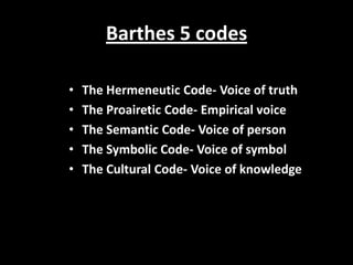 Roland Barthes | PPTX