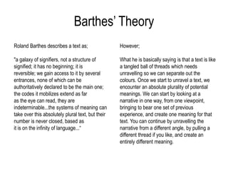 Roland Barthes | PPTX