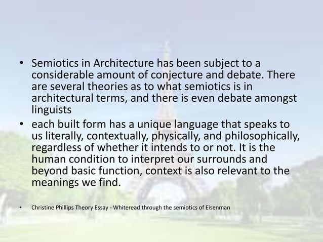 language in architecture | PPTX