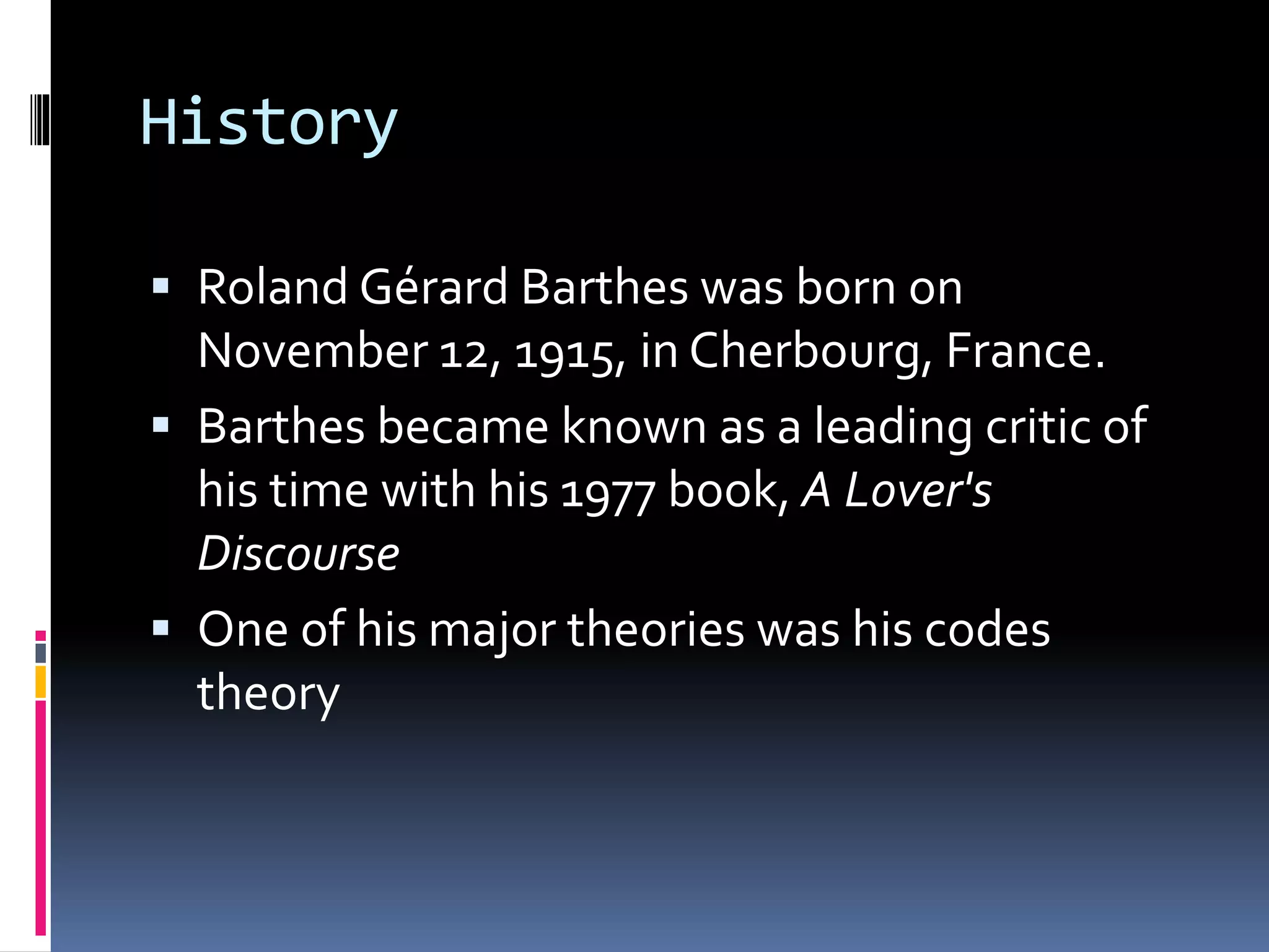 Roland barthes | PPTX