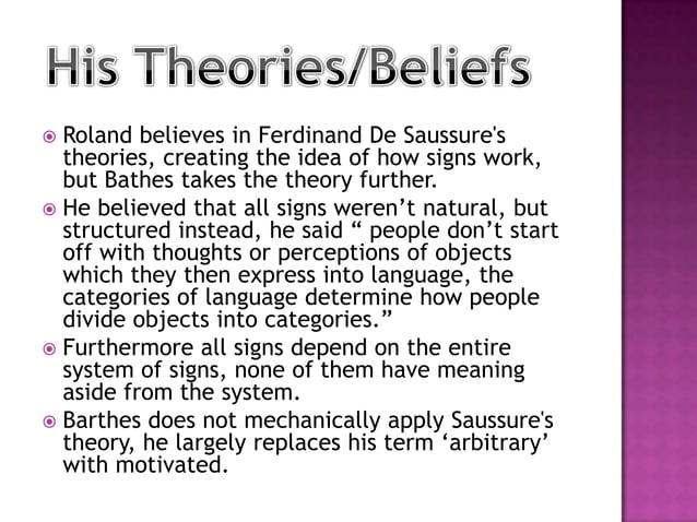 Roland barthes | PPTX