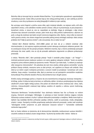 Roland barthes retorika slike | DOC
