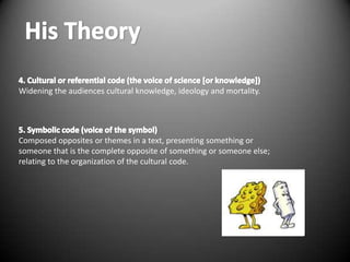 Roland Barthes code theory | PPTX