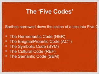 Roland barthes levi strauss pp | PPTX