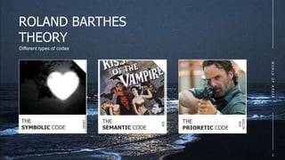 Roland Barthes Theory | PPT